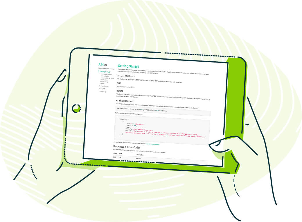 Erudus APIs, fully documented and version controlled